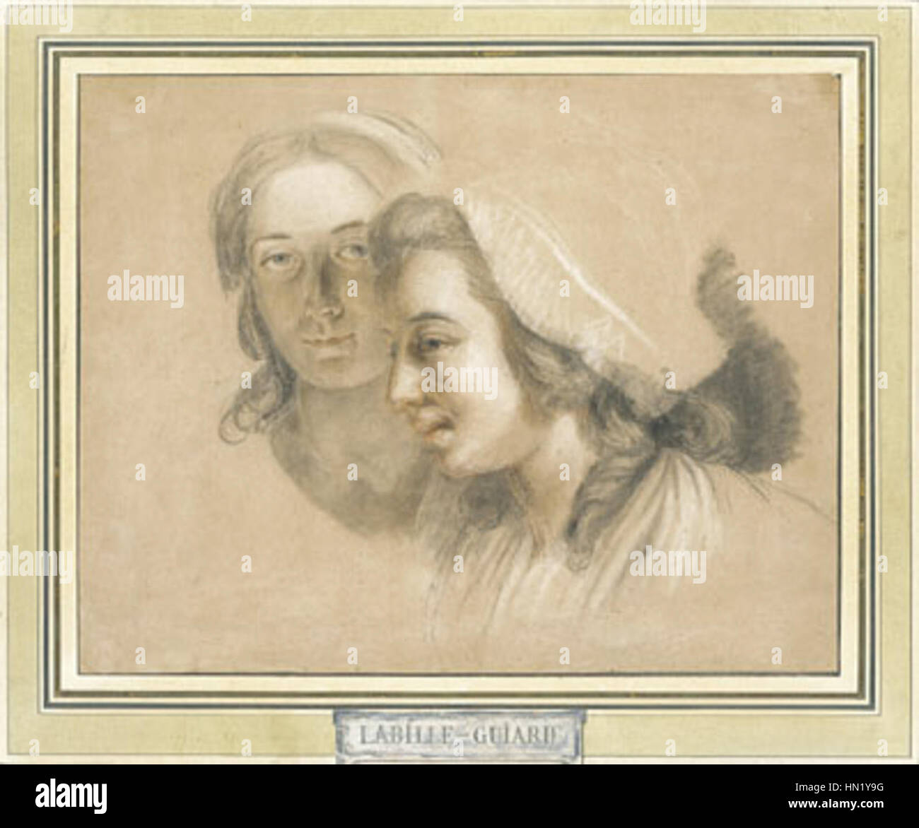 This painting by Marie-Gabrielle Capet depicts a double portrait of ...