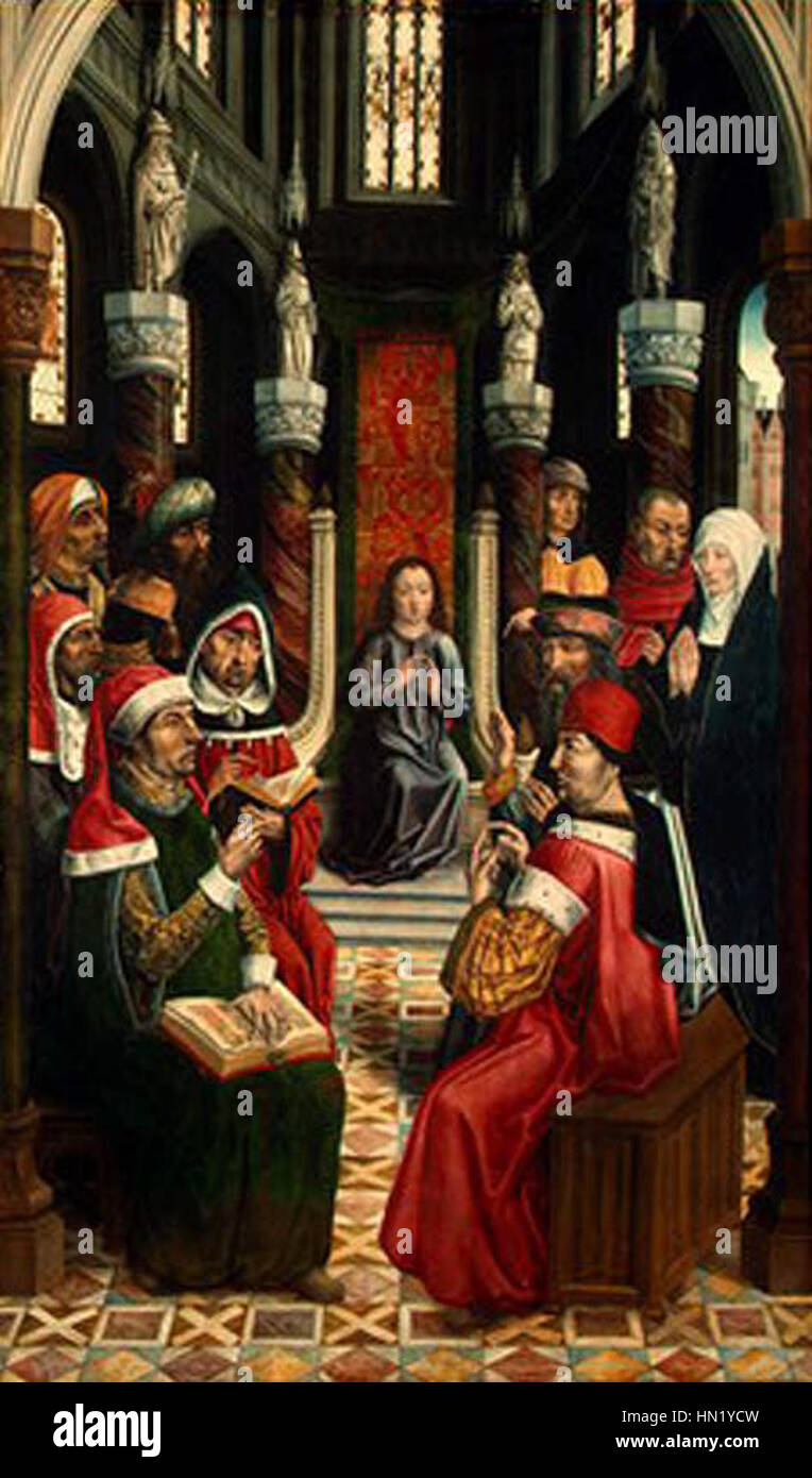 The 'Christ Among the Doctors' by the Master of the Catholic Kings ...