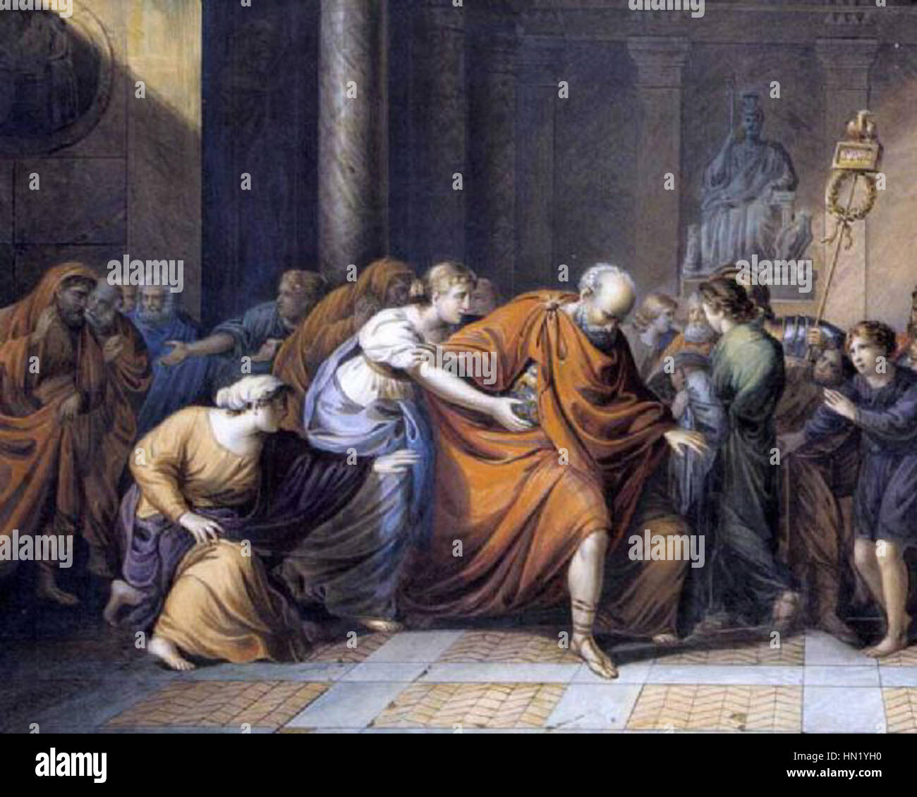 Michel Ghislain Stapleaux - Marcus Atilius Regulus Stock Photo - Alamy