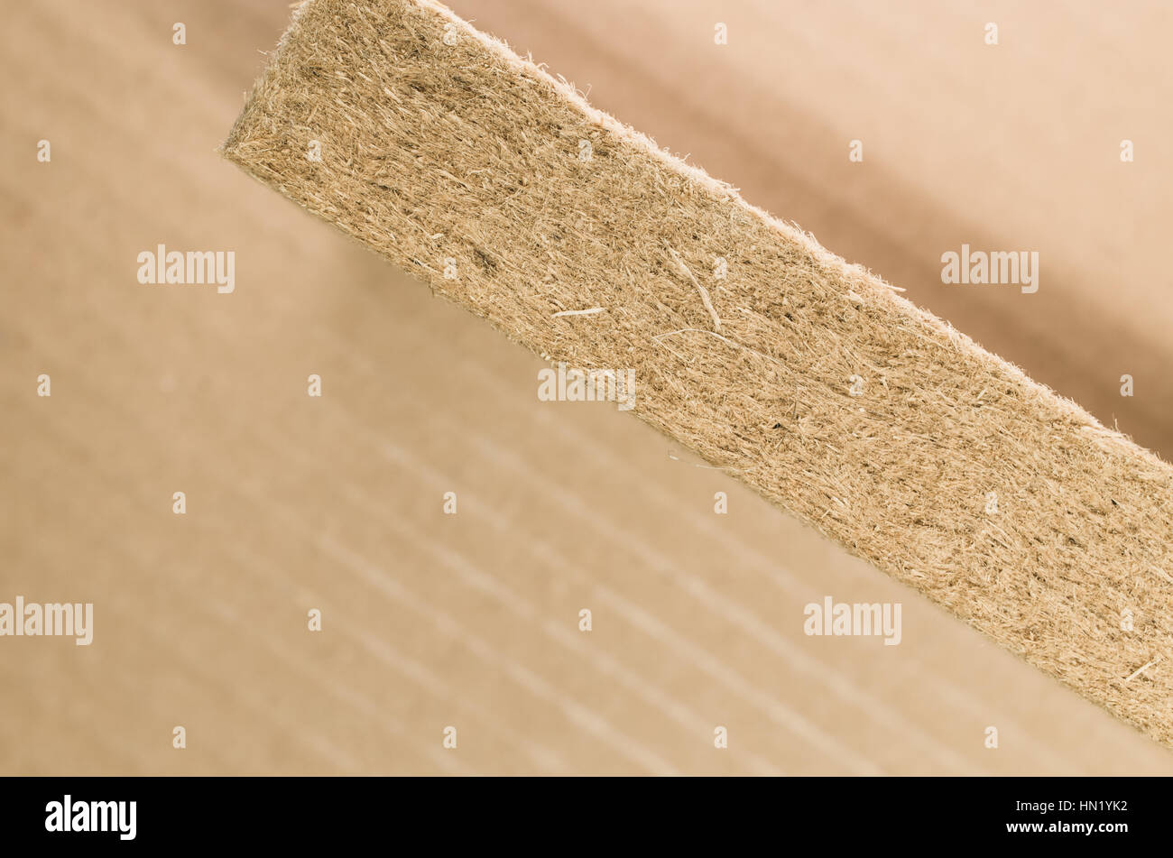 thermal insulating compressed hemp fiber panel - top view Stock Photo ...