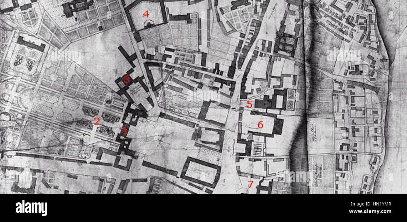 The 1762 map of Warsaw, known as 'Mapa Warszawy 1762,' is a fragment ...