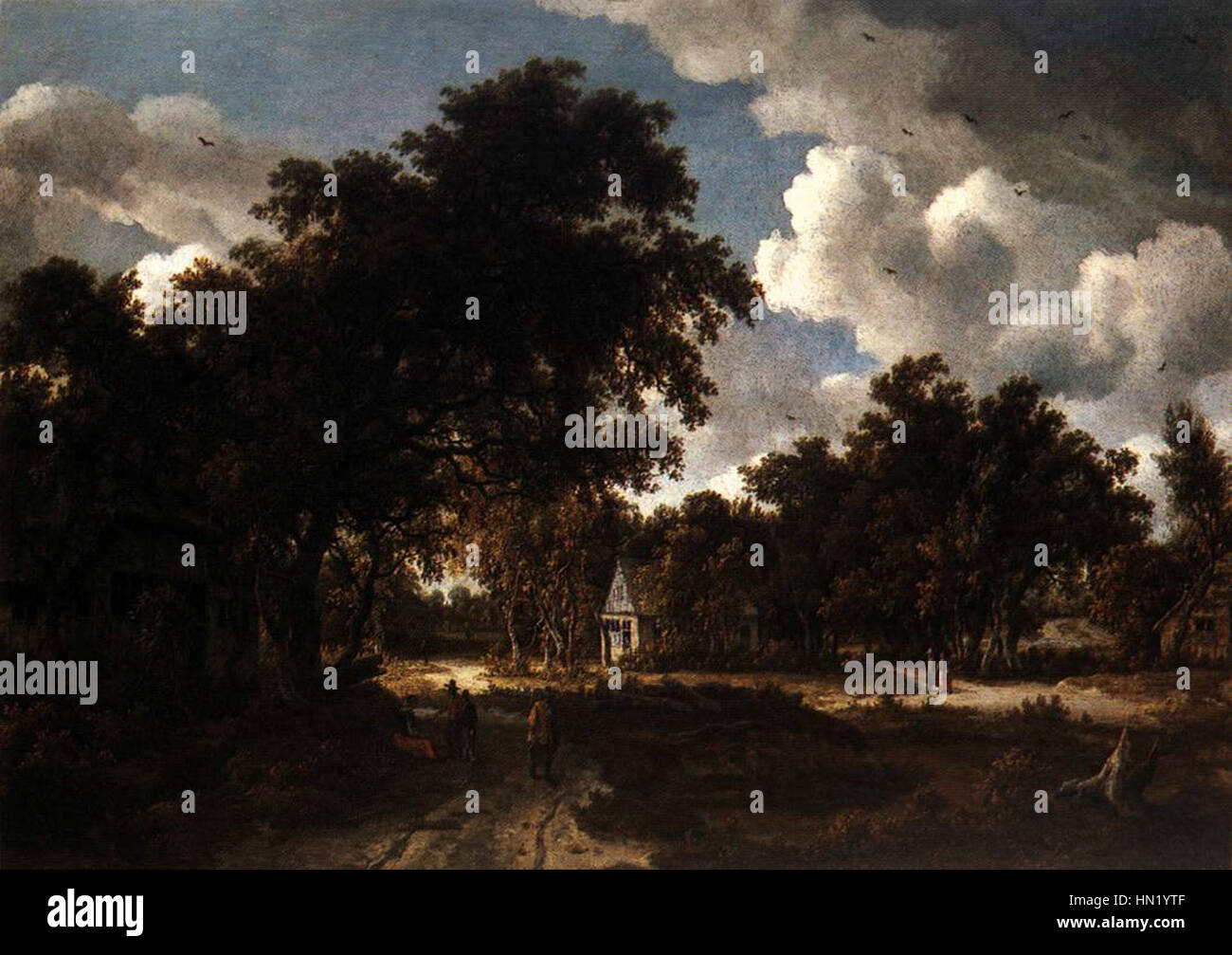 Meindert Hobbema - Wooded Landscape - WGA11444 Stock Photo - Alamy