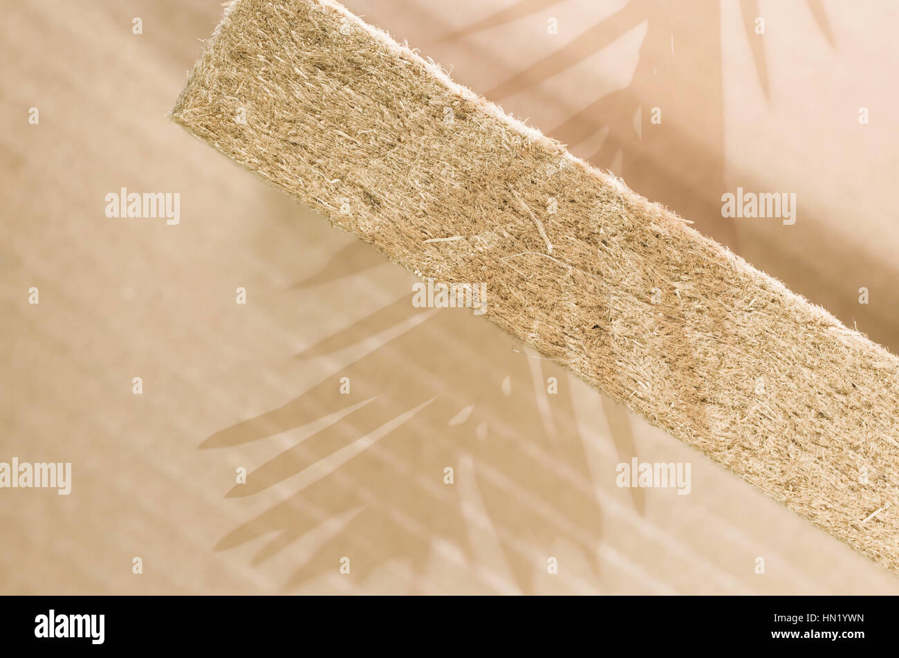 textured thermal insulating compressed hemp fiber panel - top view ...