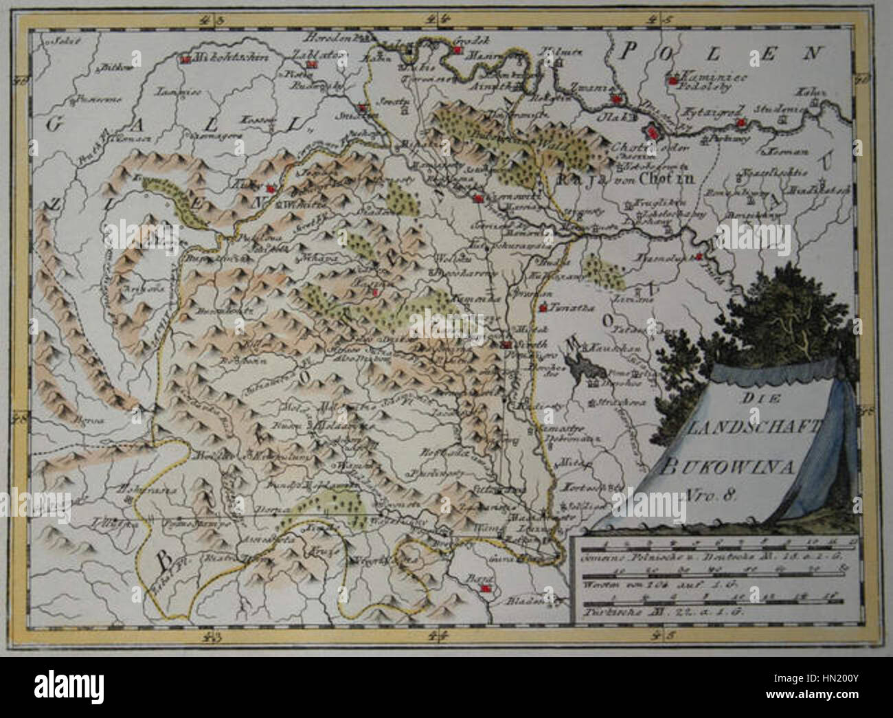 Map bukovina in 1791 reilly hi-res stock photography and images - Alamy