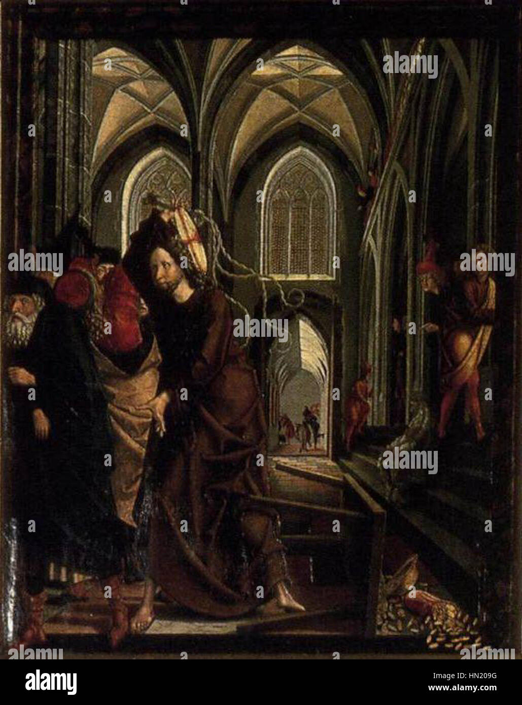 Michael Pacher - St Wolfgang Altarpiece - Purification of the Temple ...