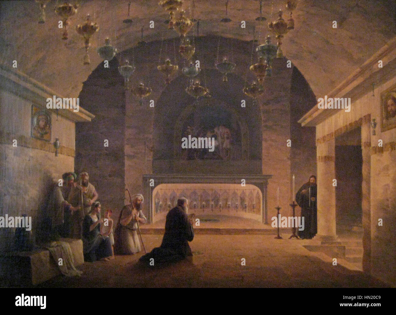 'Nativity' by Vorobiev depicts the biblical scene of the birth of ...
