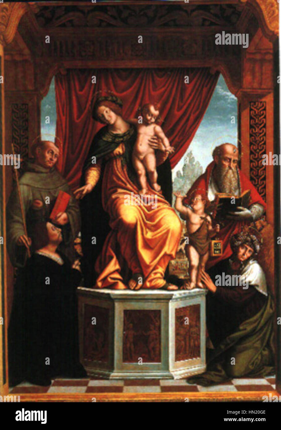 'Moietta, pala del 1521' refers to a religious altarpiece created in ...