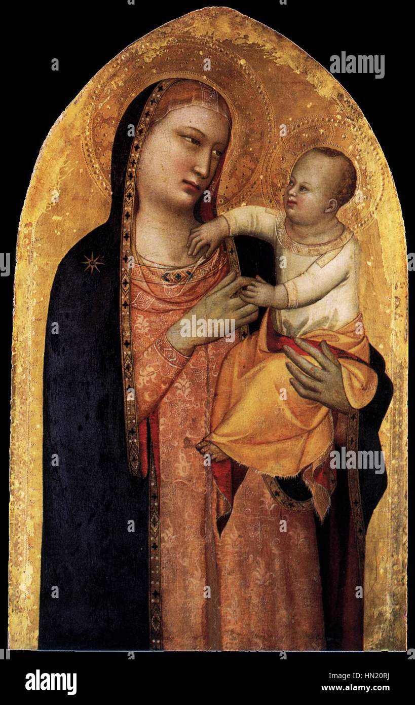 *Madonna and Child* by Maso di Banco is an early Renaissance painting ...