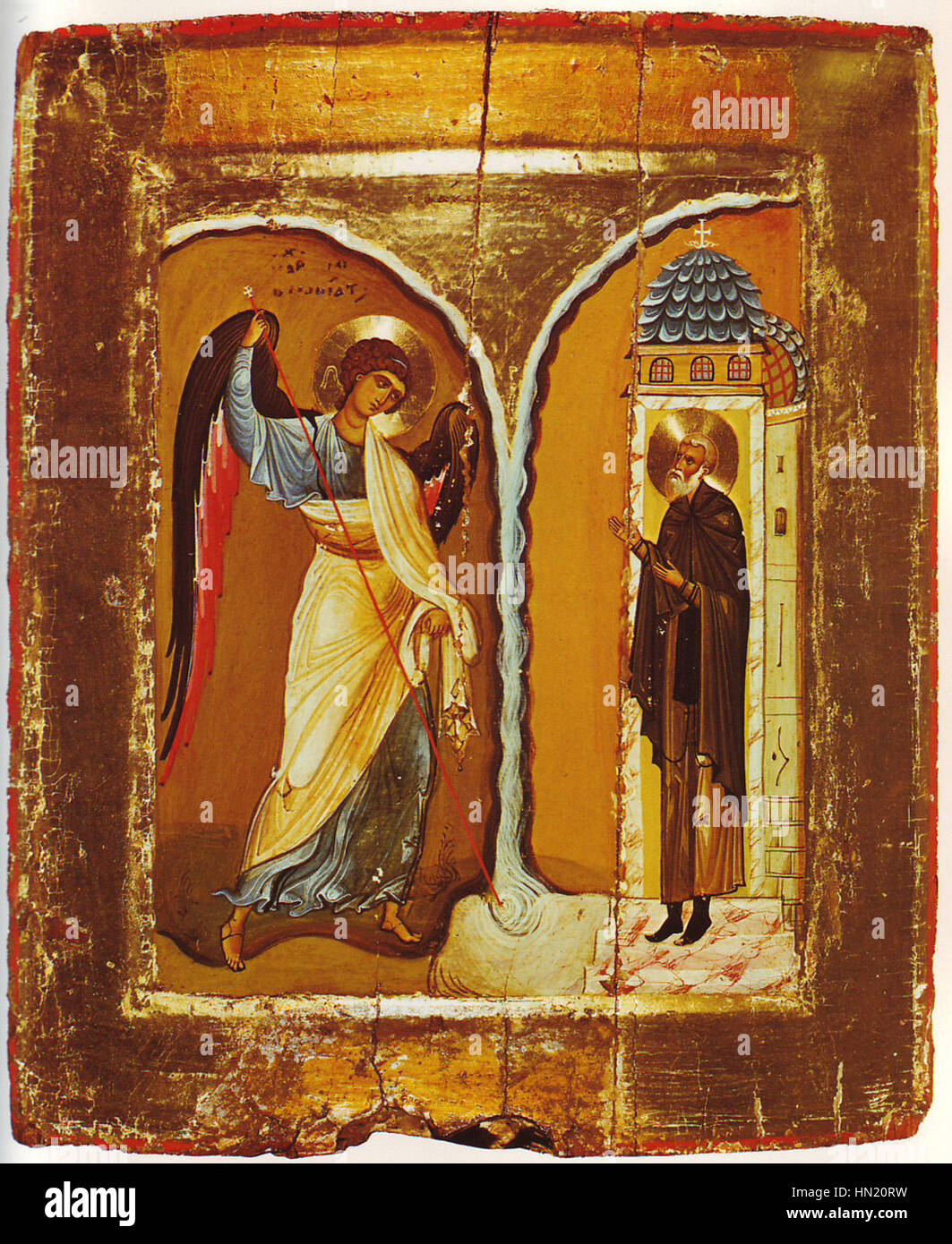 Michael Miracle Icon Sinai 12th century Stock Photo - Alamy
