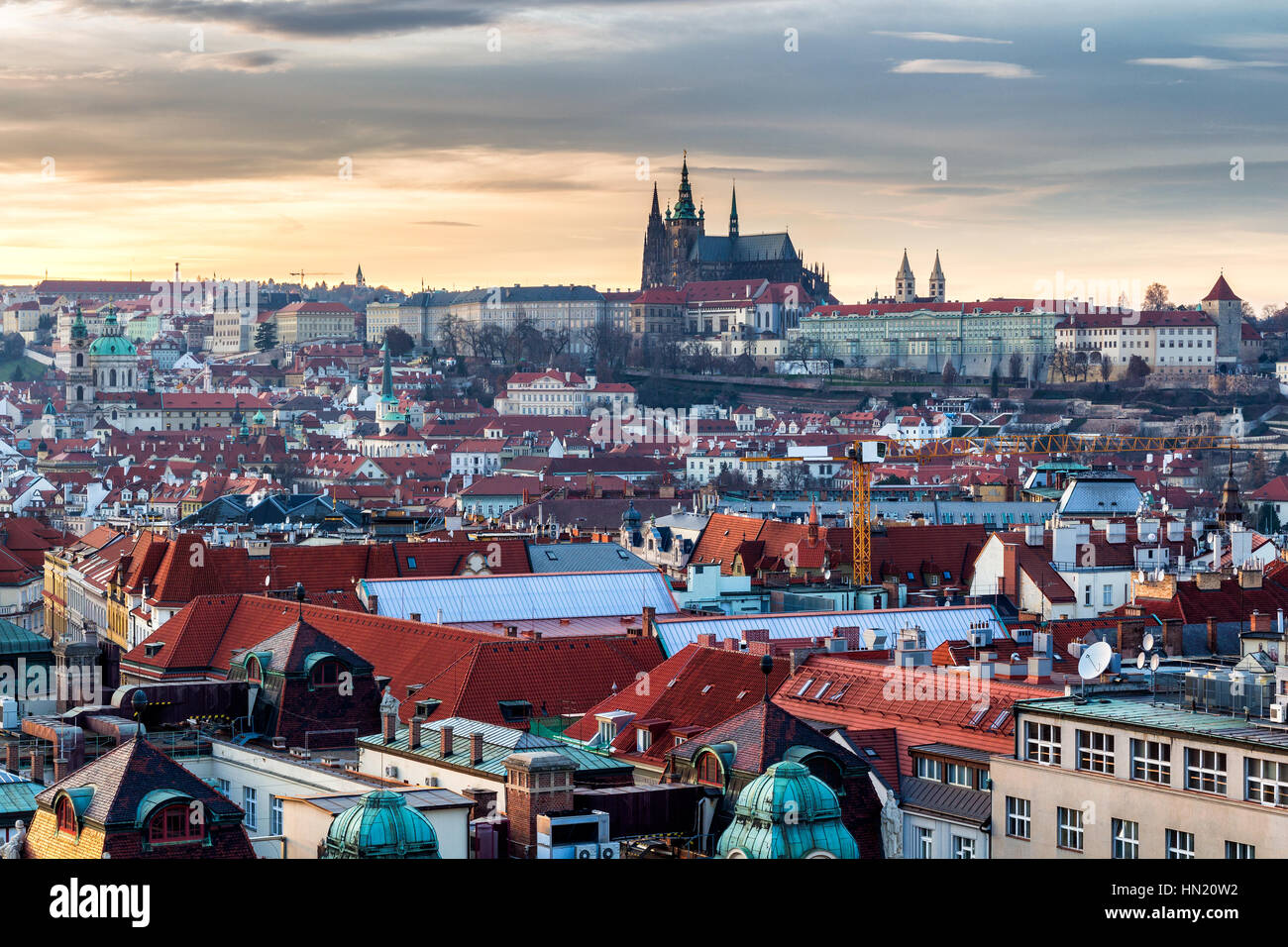 Amazing view prague castle hi-res stock photography and images - Alamy