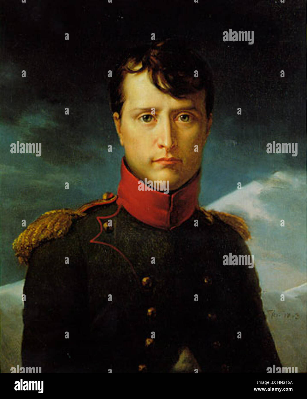 This portrait of Napoleon Bonaparte captures the French emperor in a ...