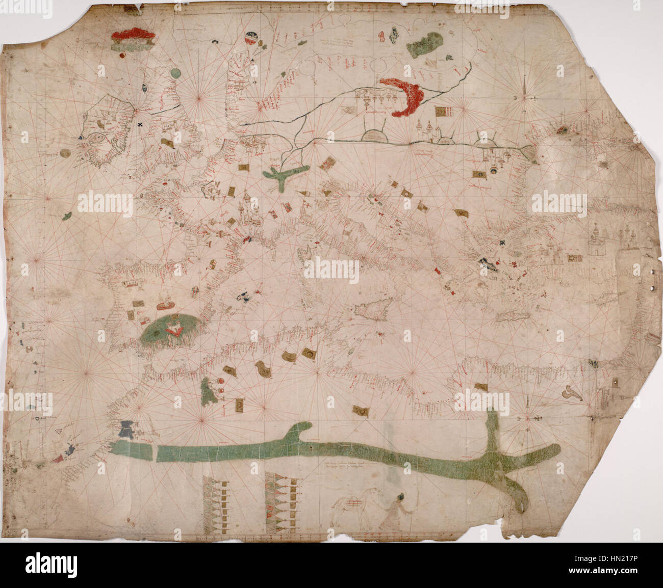 Nautical chart 15th century hi-res stock photography and images - Alamy
