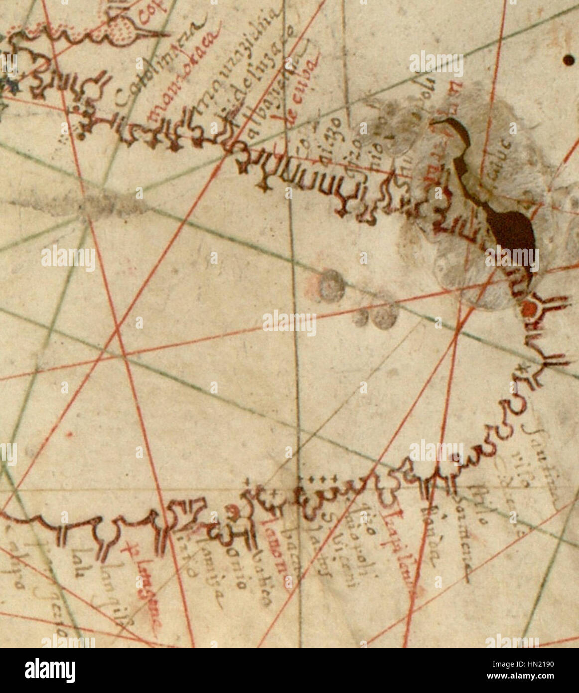 Nautical chart of Mediterranean area, including Europe with British ...