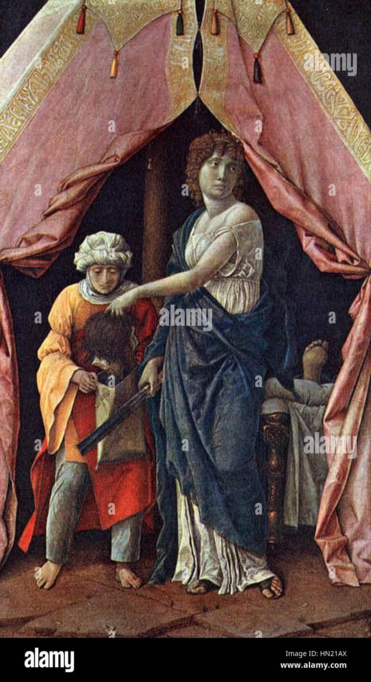 *Judith and Holofernes* by Andrea Mantegna is a Renaissance painting ...