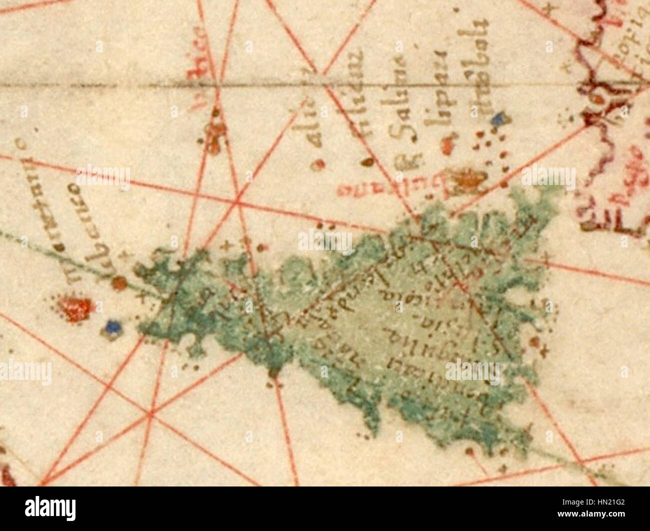 Nautical chart of Mediterranean area, including Europe with British ...