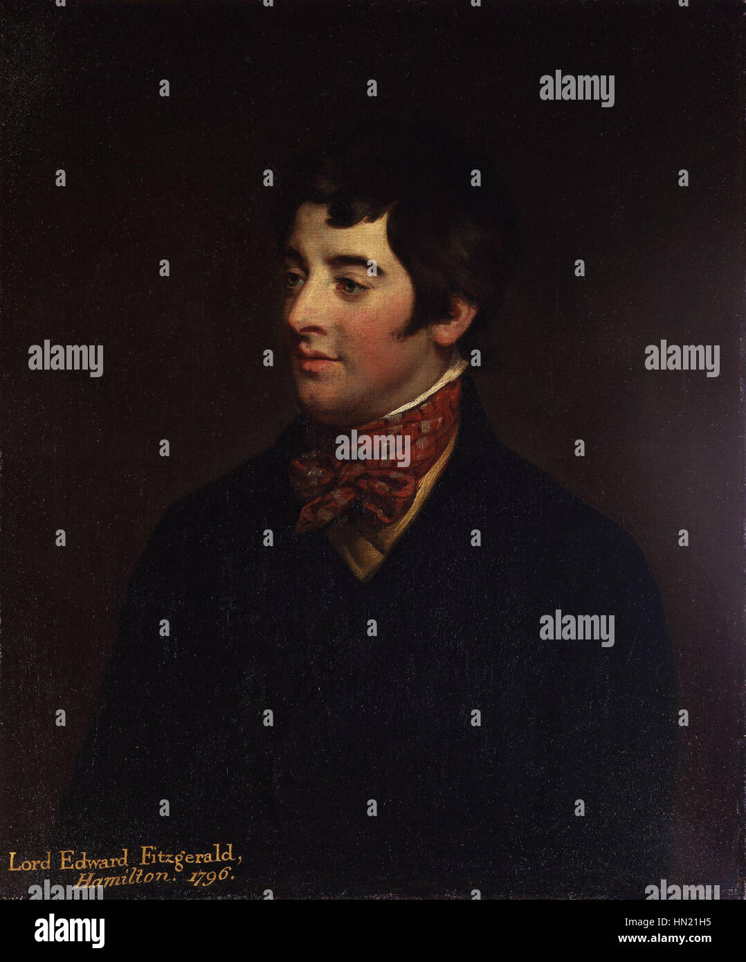 Lord Edward Fitzgerald by Hugh Douglas Hamilton Stock Photo - Alamy