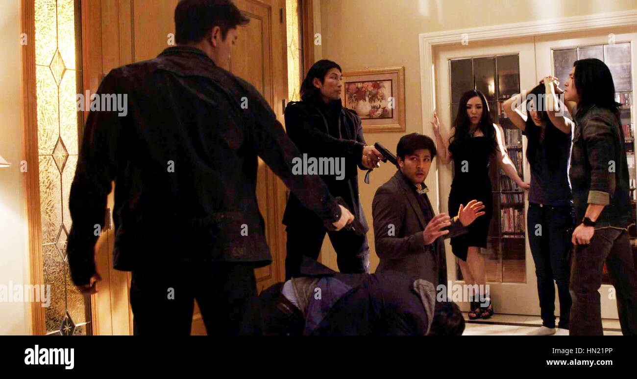 BEYOND REDEMPTION, from left, Brian Ho, Paul Wu, Mathew Yanagiya, Osric Chau, Vicky Huang, Linna ...