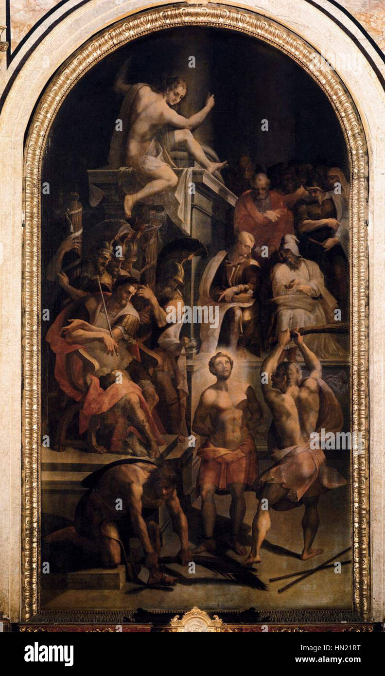 Lorenzo Costa - The Martyrdom of St Hadrian - WGA05440 Stock Photo - Alamy