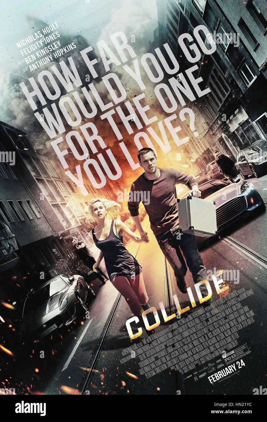 COLLIDE, (aka AUTOBAHN), US poster art, from left, Felicity Jones ...
