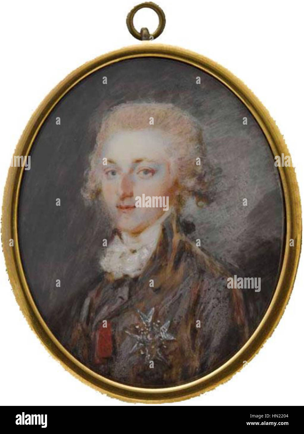 This portrait by Pierre Adolphe Hall depicts Louis Antoine Henri de ...
