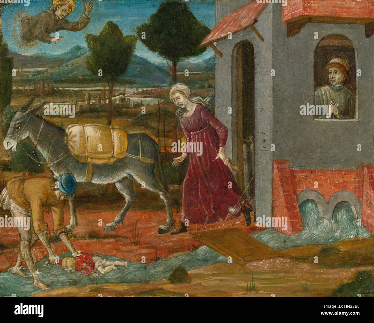 MATTEO DI GIOVANNI SAINT BERNARDINO RESTORING A CHILD TO LIFE Stock ...