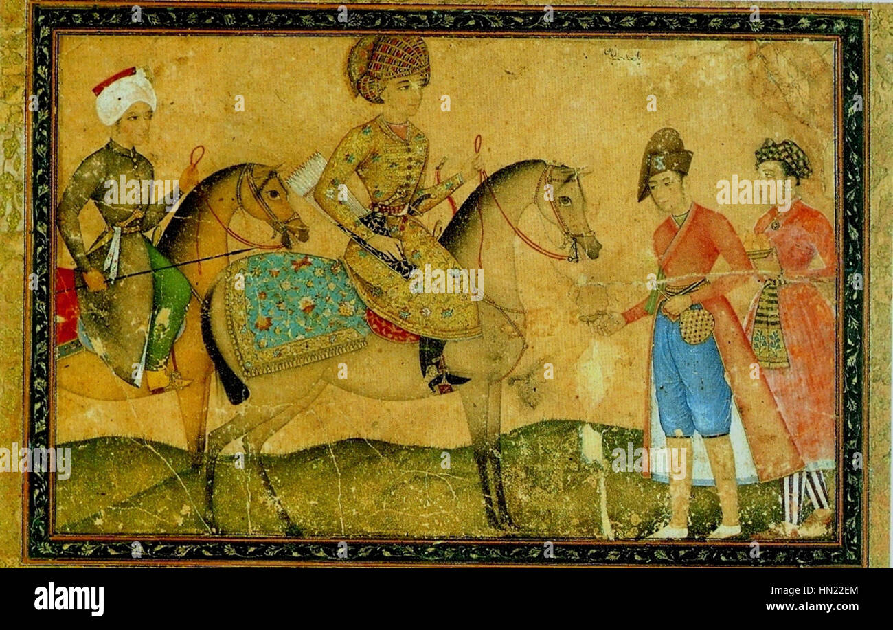 Muhammad Zaman prince 1670 Stock Photo - Alamy