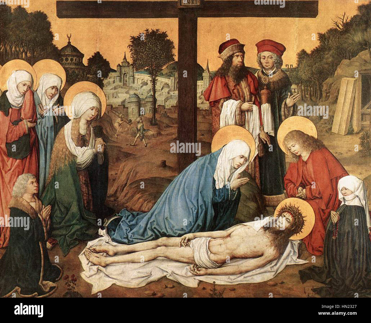 The 'Lamentation of Christ' by the Master of the Housebook illustrates ...