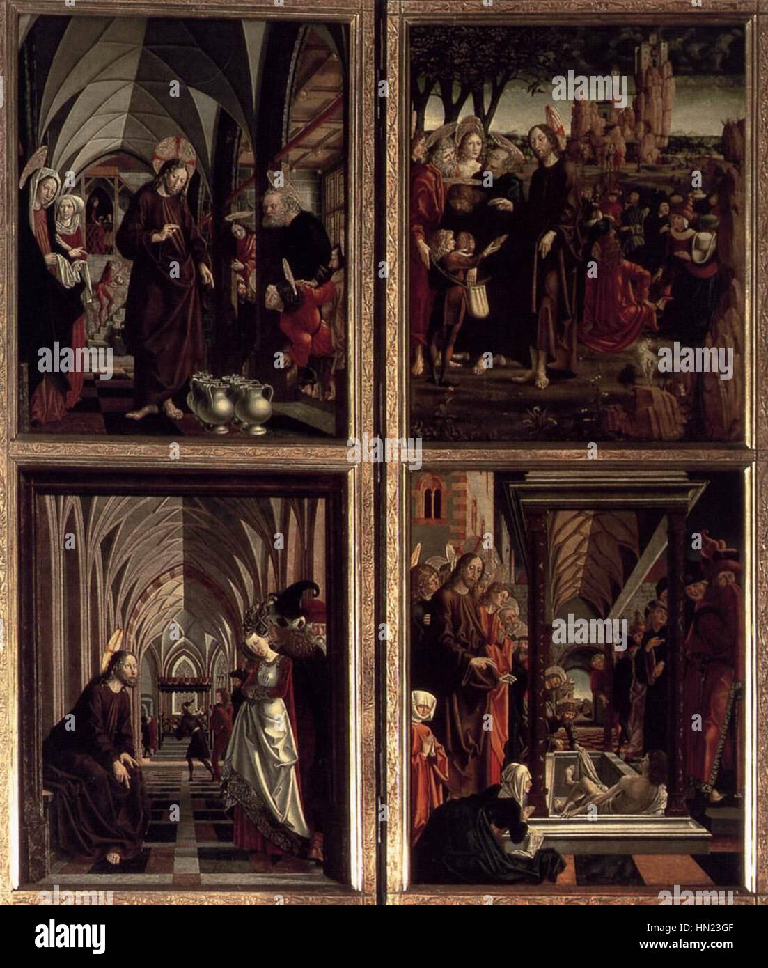 Michael Pacher - St Wolfgang Altarpiece - Scenes from the Life of ...