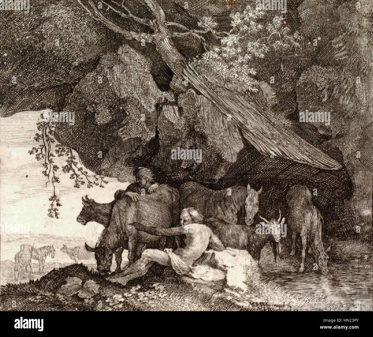 Moses van Uyttenbroeck - Batos revelando o esconderijo para onde Hermes ...