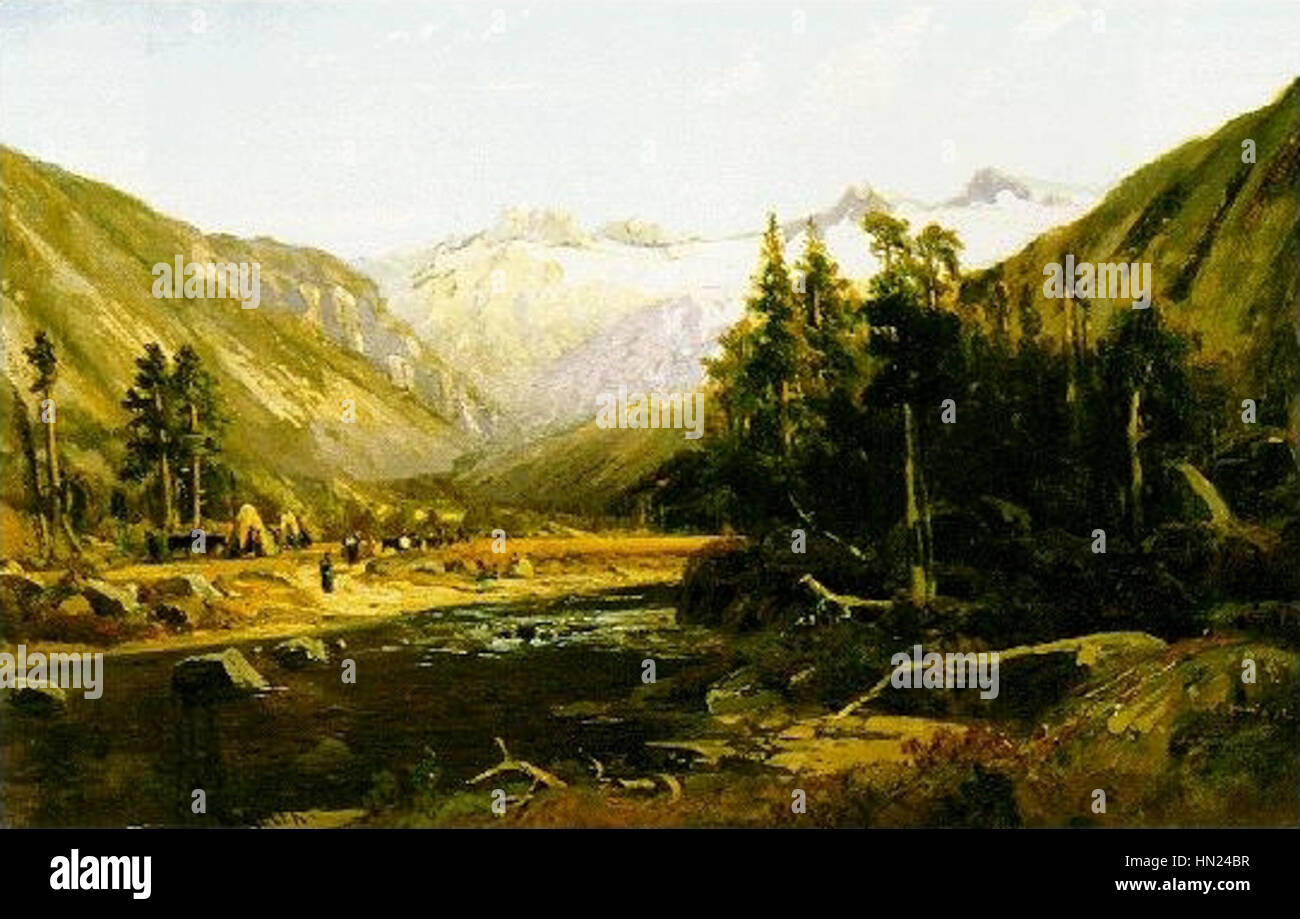 Mount Lyell, California Sierra by William Keith, 1874 Stock Photo - Alamy