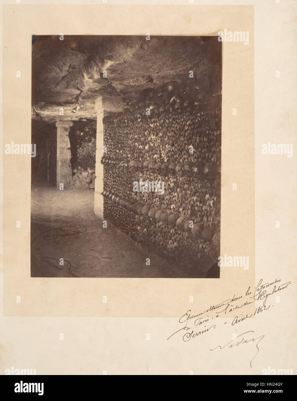 Nadar, Catacombs, Paris, April 1862 Stock Photo - Alamy