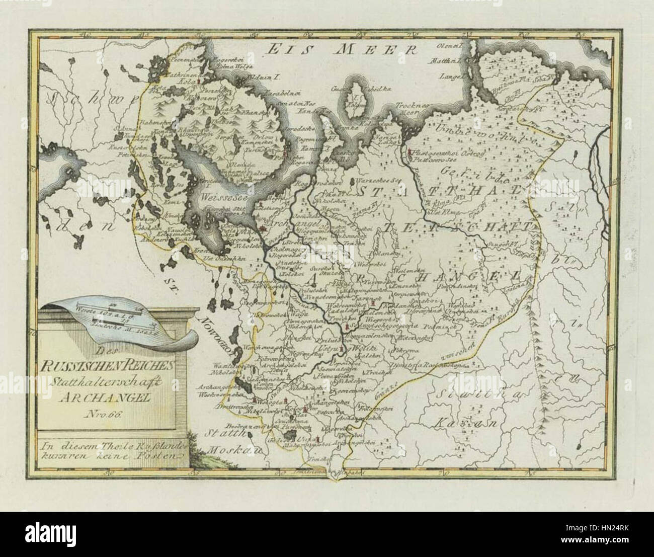 Map of European Russia in 1791 by Reilly 066 Stock Photo - Alamy