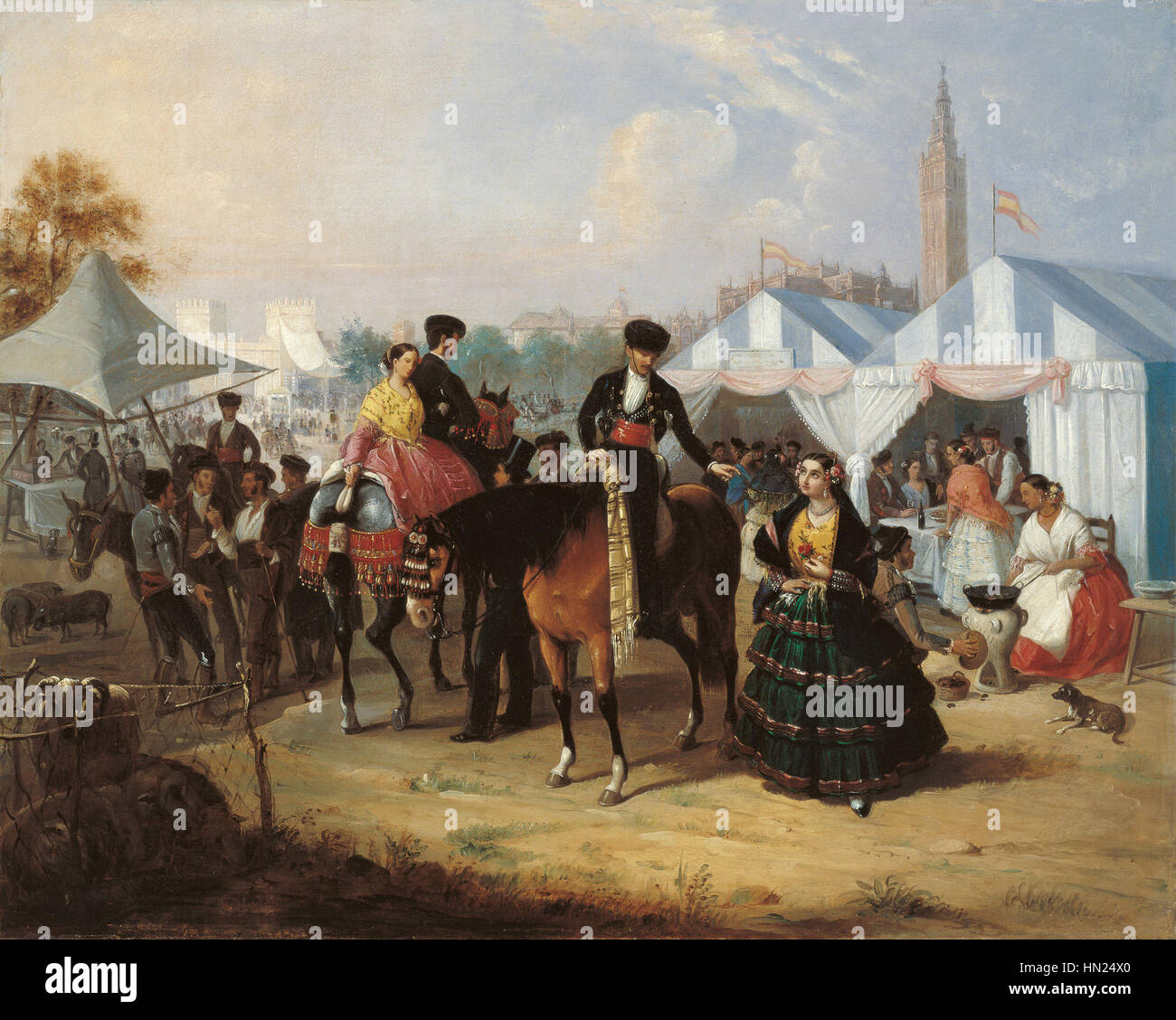 Manuel Cabral Aguado Bejarano At the Seville Fair Stock Photo - Alamy