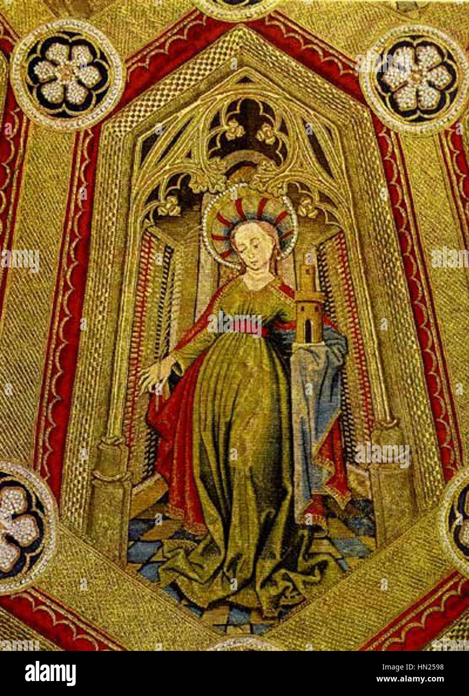 Mantle of the the Vestments of the Order of the Golden Fleece, detail ...