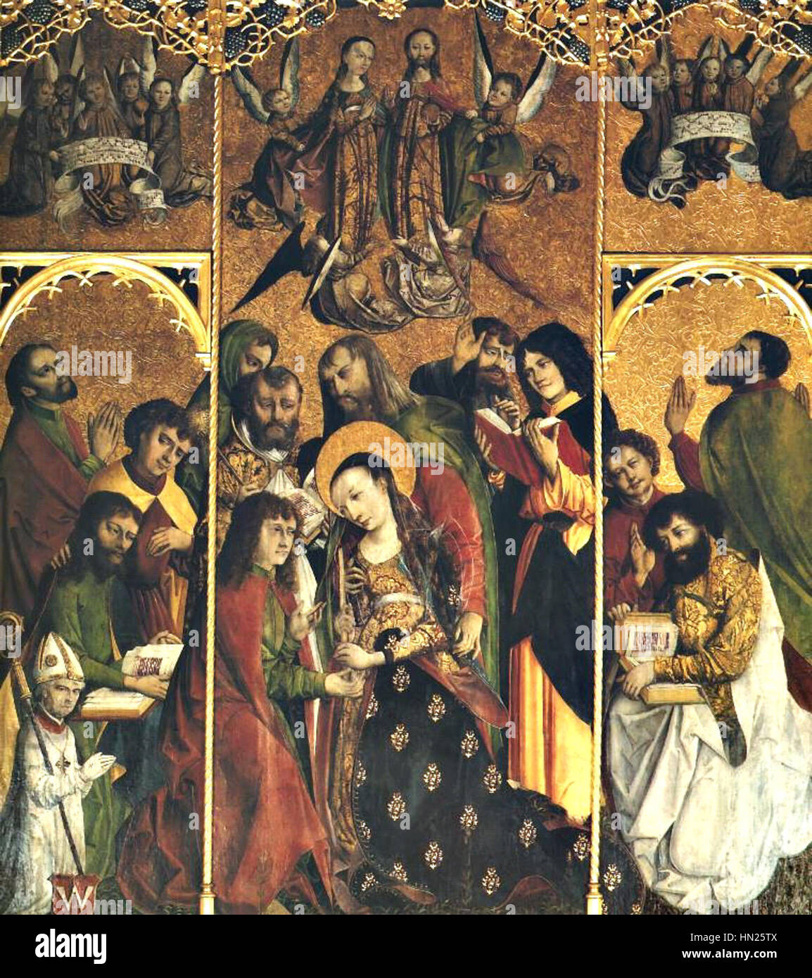 *Tryptyk z Bodzentyna*, by Marcin Czarny, is a triptych altarpiece from ...