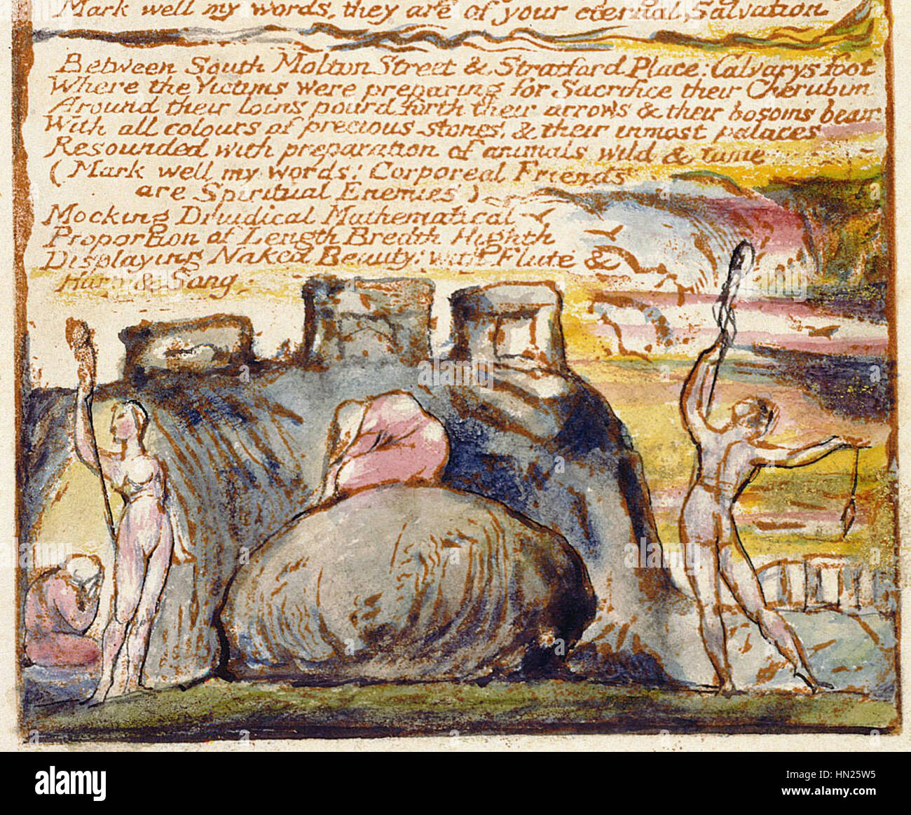 Milton a Poem, copy D, object 4 (Bentley a, Erdman 4, Keynes a) detail ...