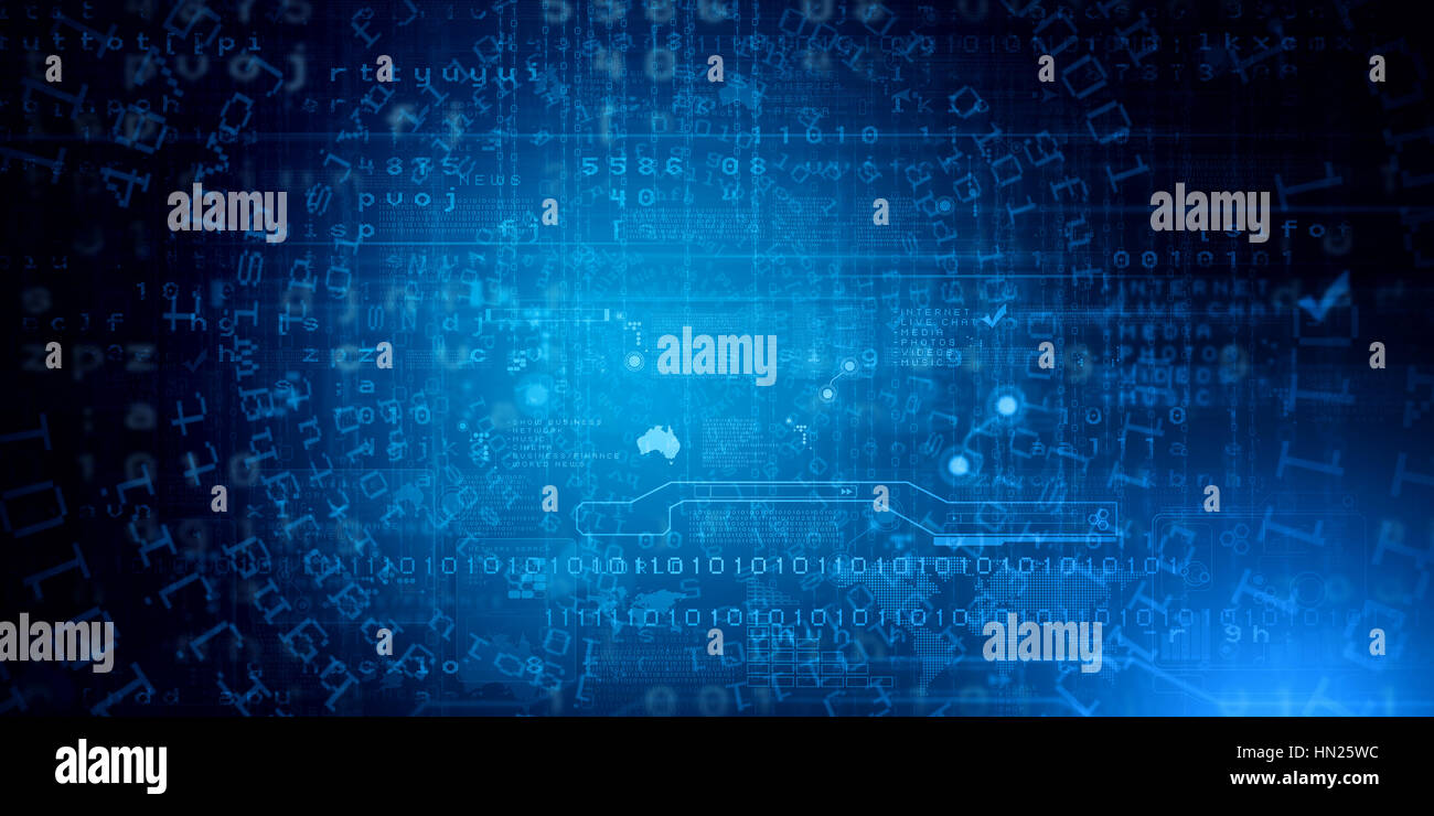 Binary code background presenting internet security concept Stock Photo ...