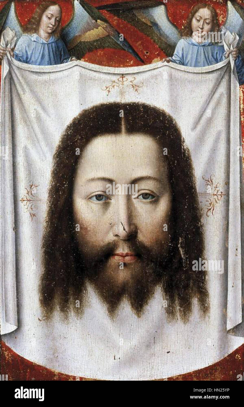 The 'Angels Supporting the Veil of St Veronica' by the Master of the ...