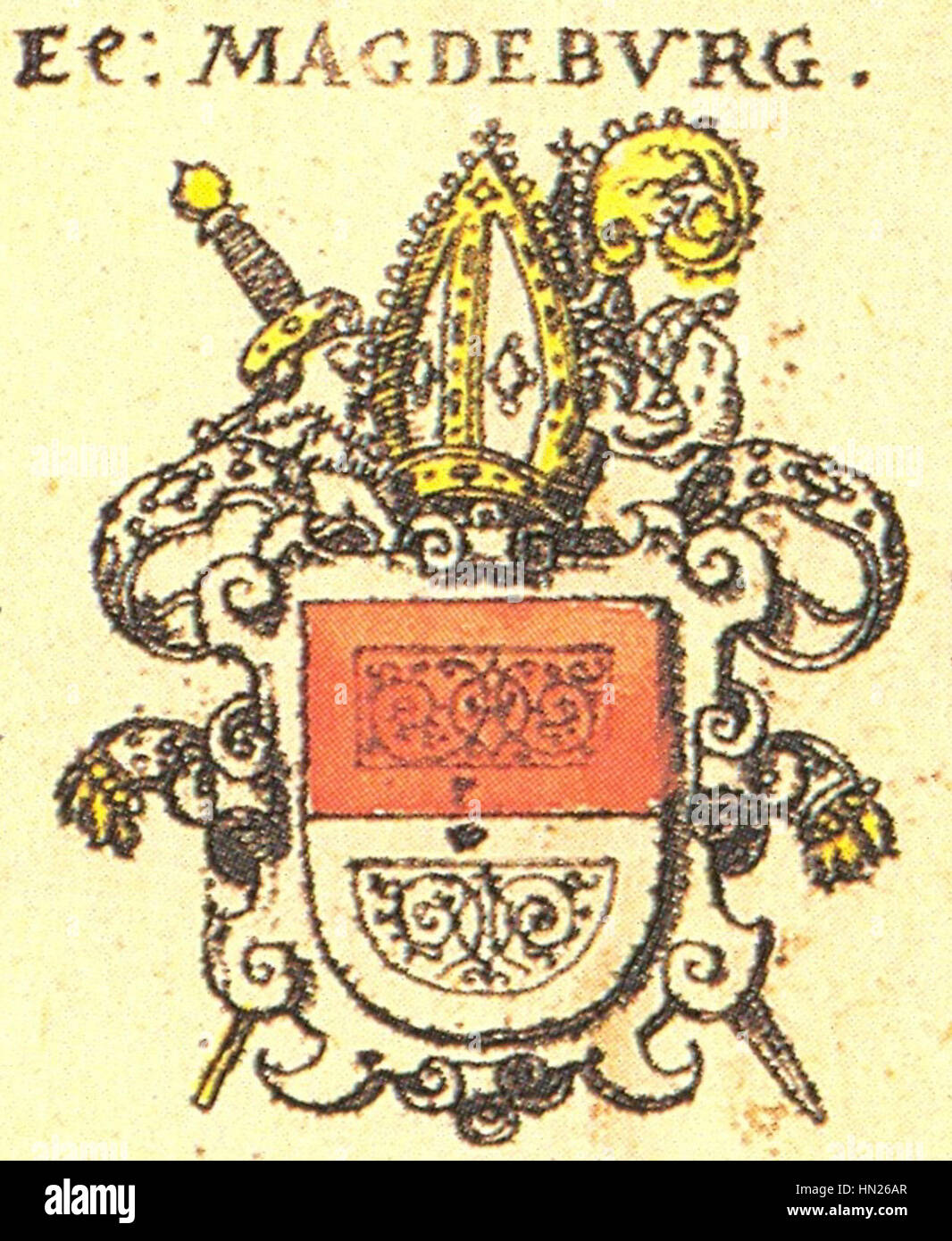 The *Magdeburg Diocese Coat of Arms* represents the heraldic symbol of ...