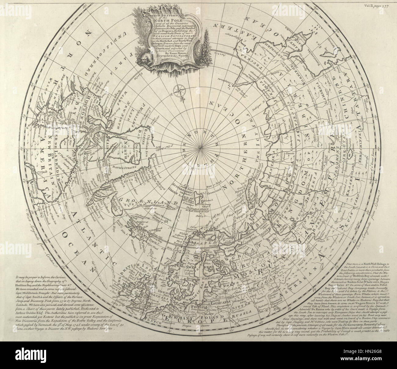 Map of the arctic hi-res stock photography and images - Alamy