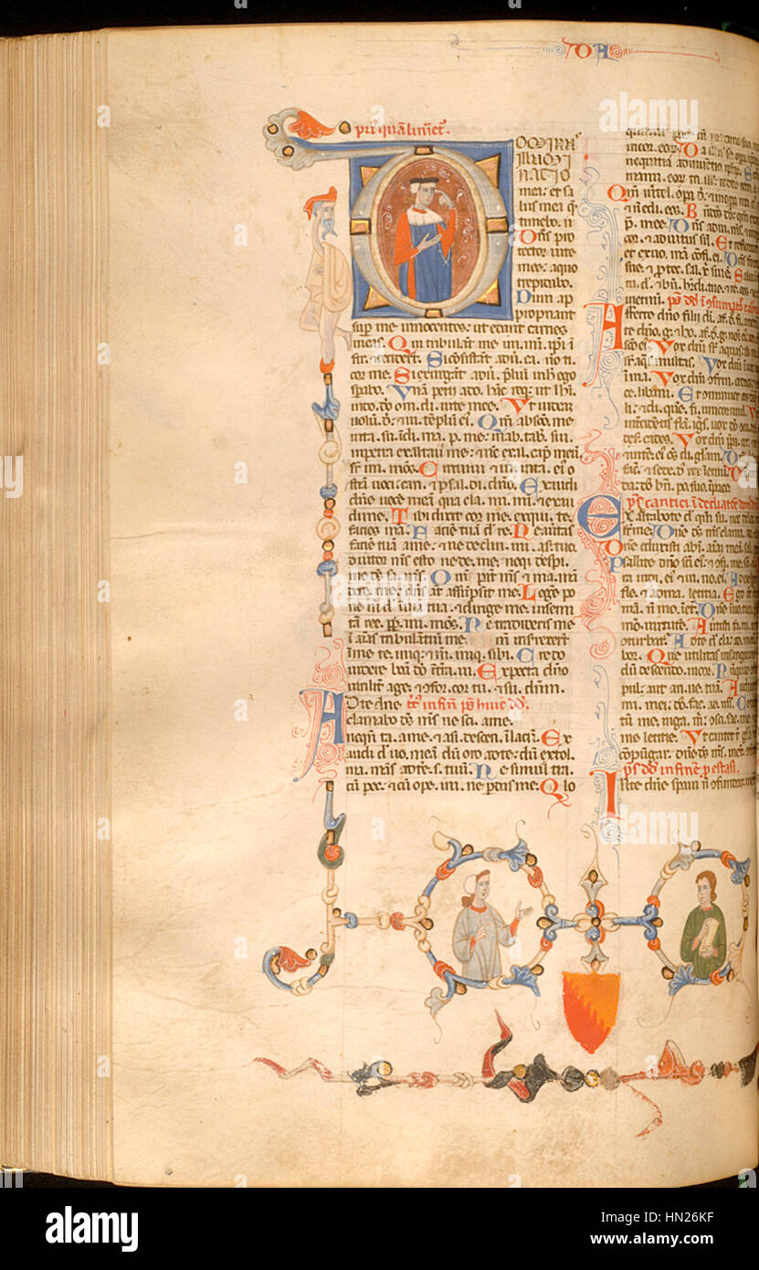 Miniatore di S Alessio in Bigiano - Leaf from Bentivoglio Bible ...