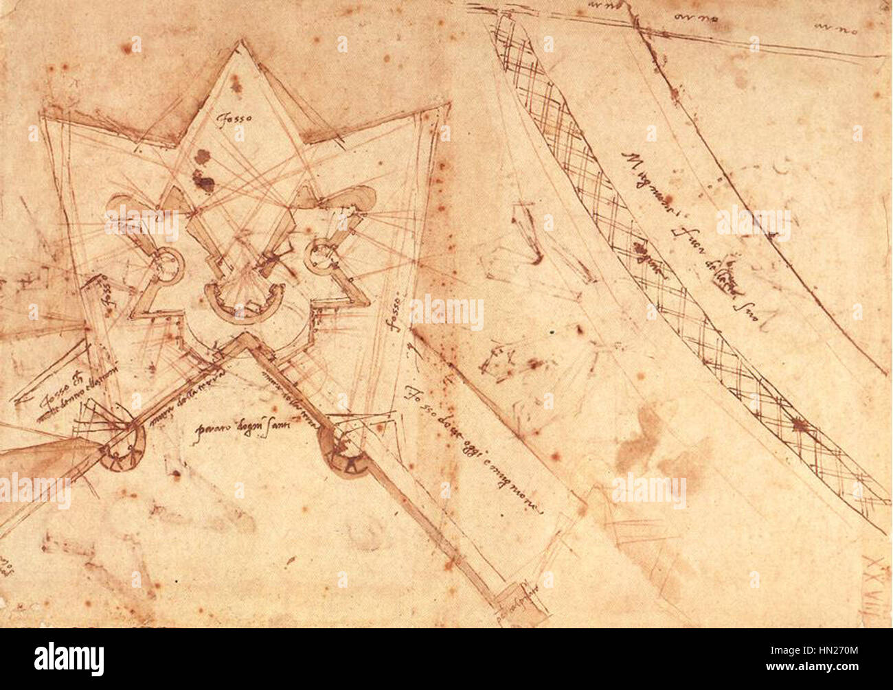 Michelangelo, studio per porta san gallo Stock Photo - Alamy