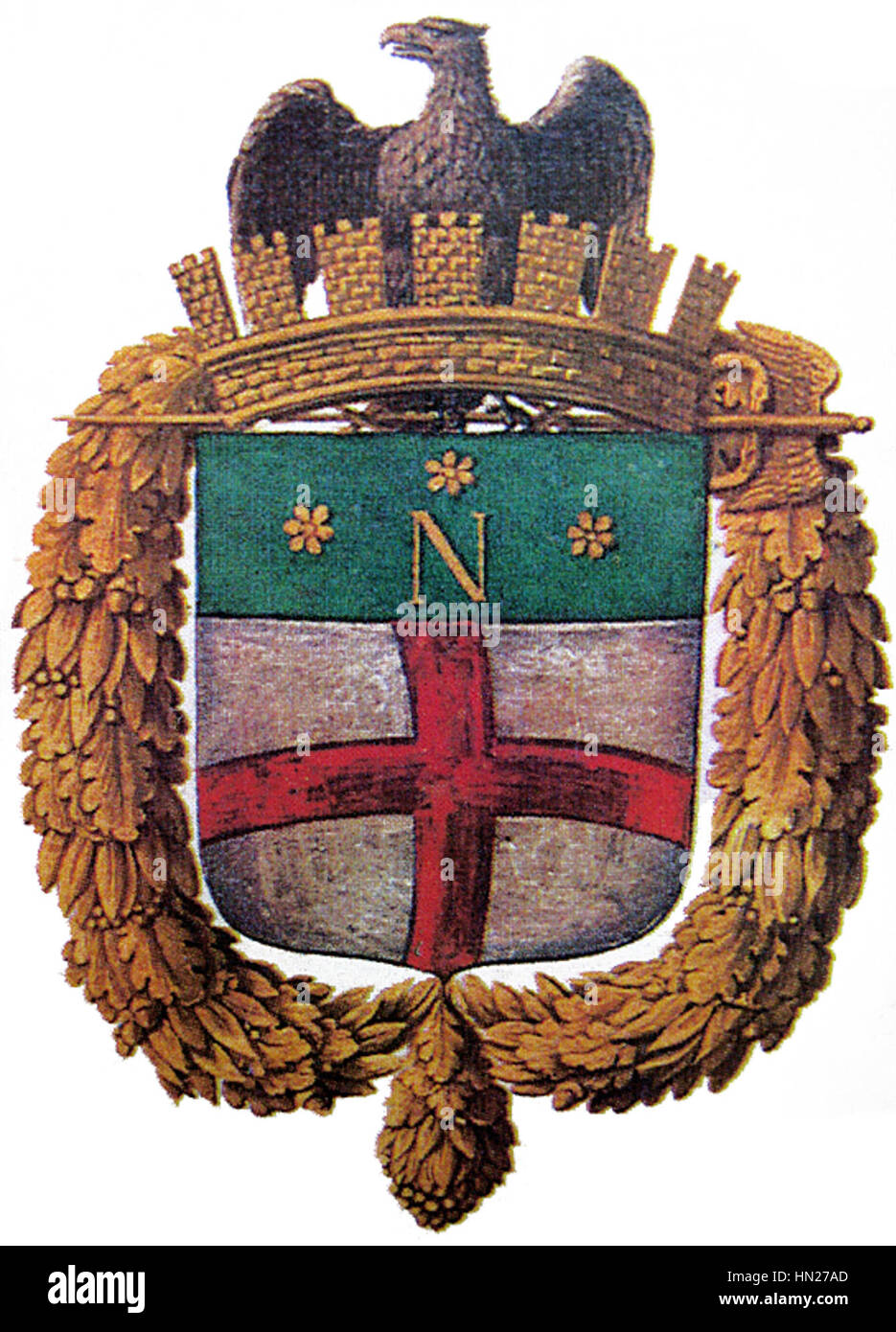 The Napoleonico coat of arms in Milan symbolizes the French occupation ...