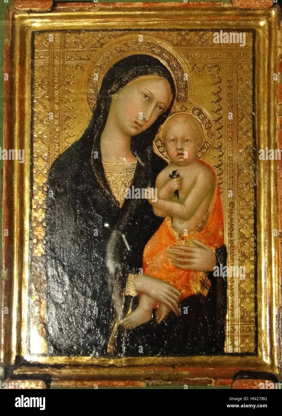 Naddo Ceccarelli's 'The Virgin and Child' is a religious painting ...