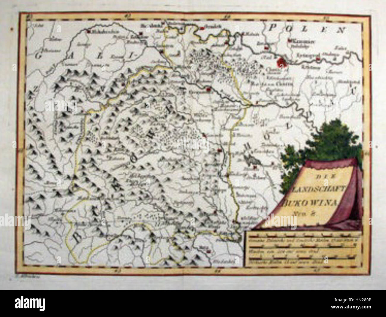 Map bukovina in 1791 reilly hi-res stock photography and images - Alamy