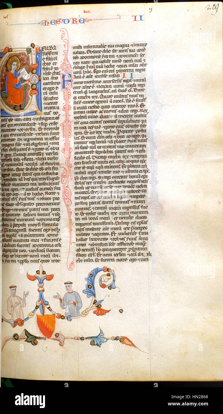 Illuminated manuscript bible hi-res stock photography and images - Alamy