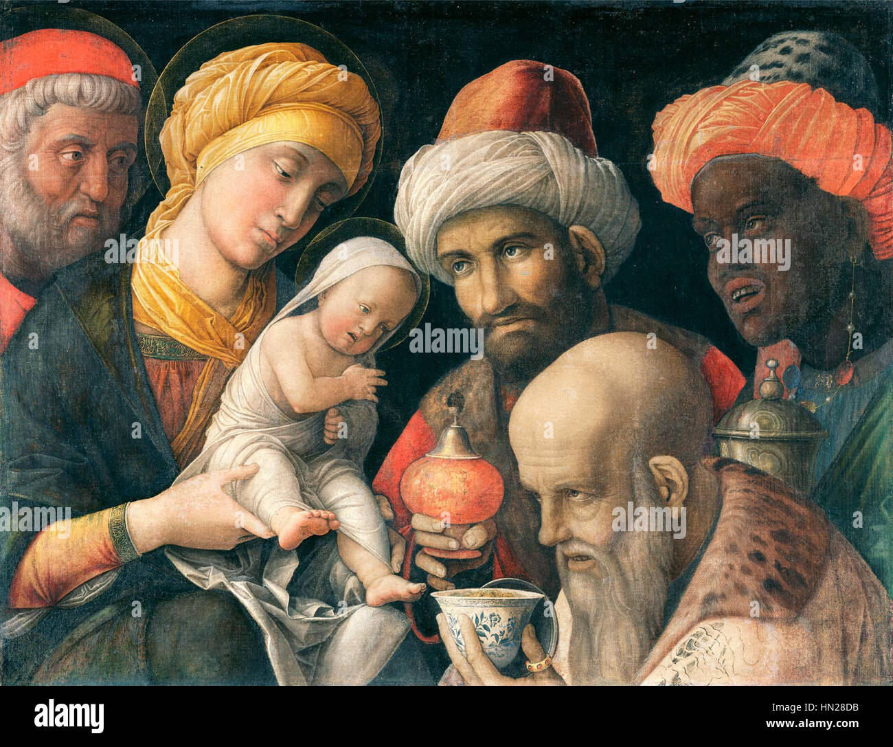 'Magi' by Andrea Mantegna is a Renaissance painting depicting the Three ...