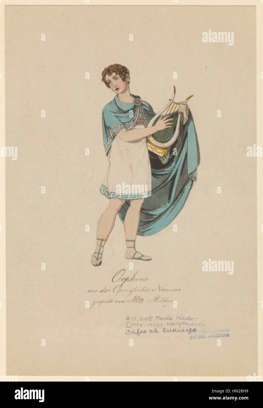 Anna Milder as Orpheus Stock Photo - Alamy