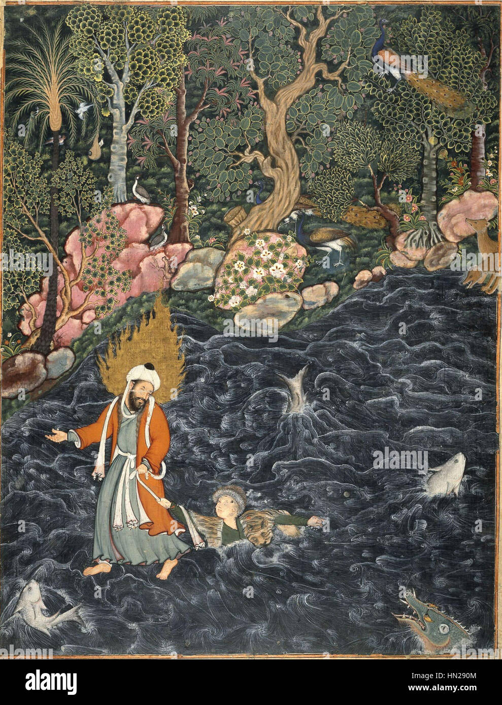 'Mir Sayyid Ali Ilia Prorok' is a Persian miniature painting from the ...