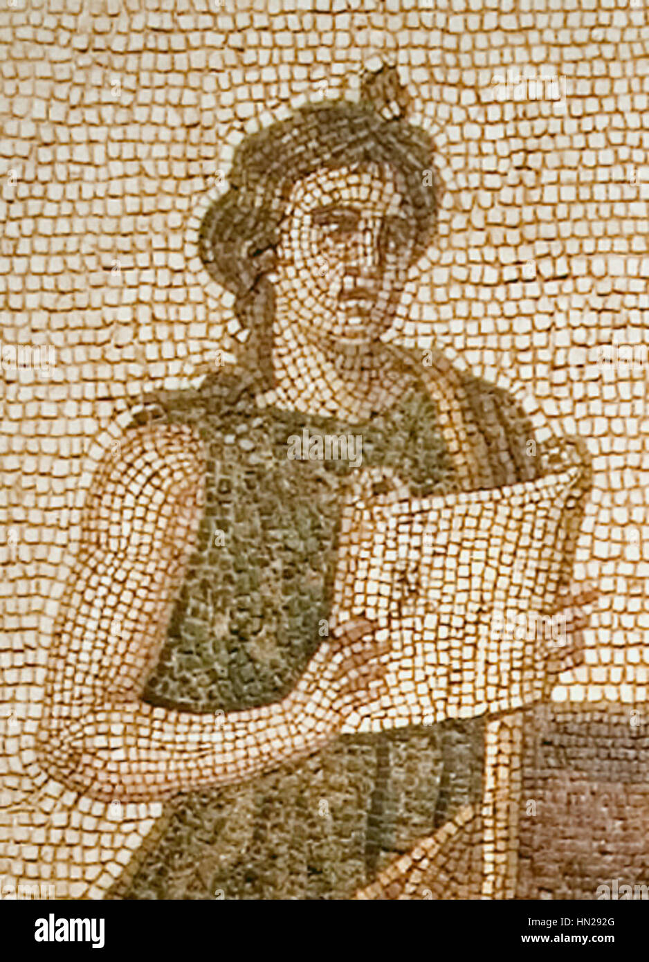 The 'Musa Clio' from the Virgil Mosaic in the Bardo Museum in Tunis ...